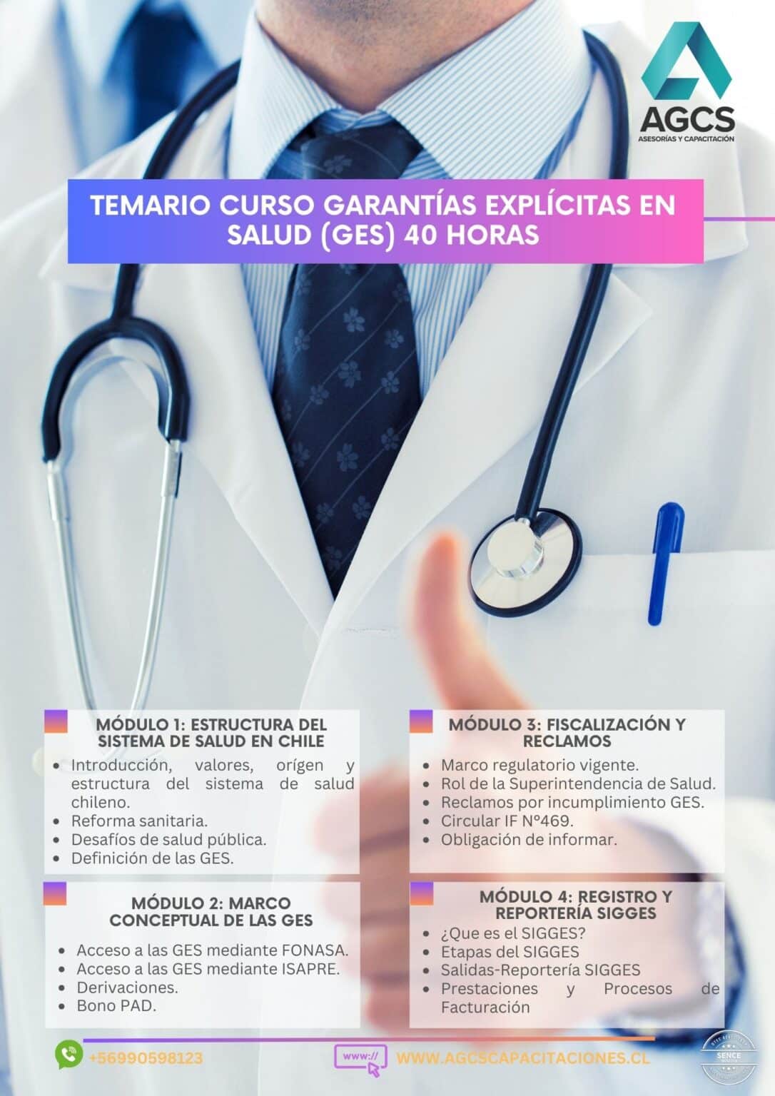 Curso Garantías Explícitas de Salud (GES)(40 horas) – AGCS Capacitaciones